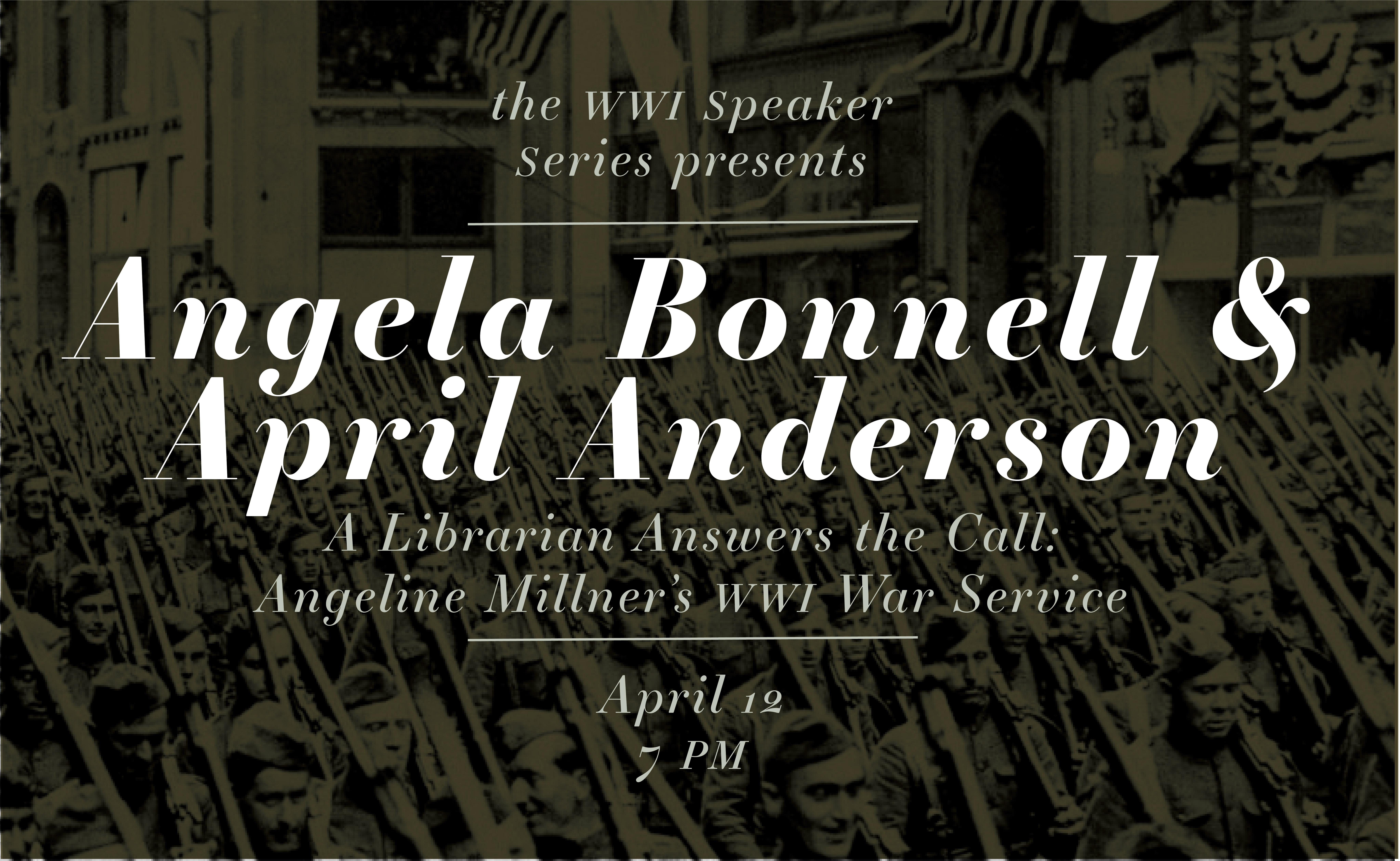 WWI Speaker Series: Angela Bonnell & April Anderson | Normal Public Library