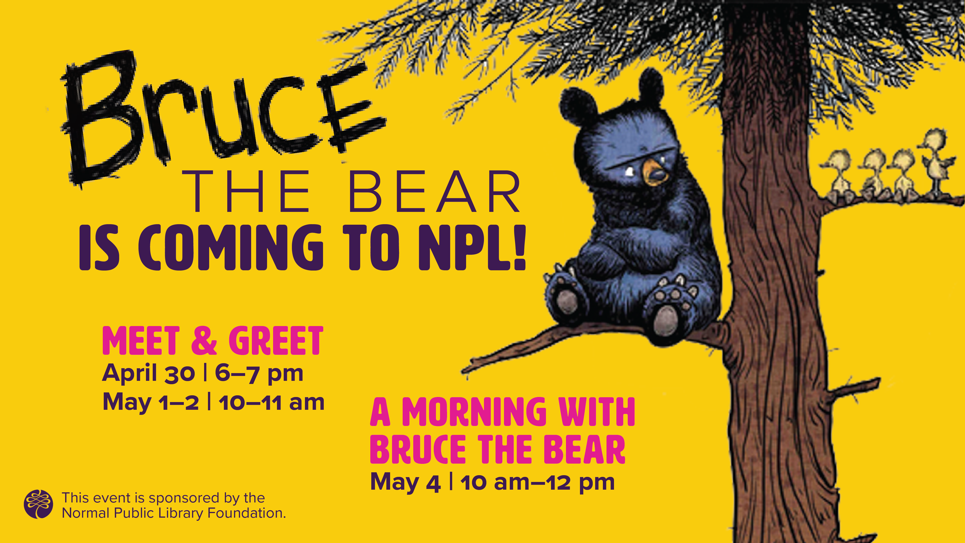Bruce the Bear Meet & Greet | Normal Public Library